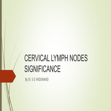 Cervical lymph nodes | PPTX | Ear, Nose and Throat Conditions ...