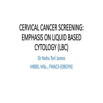 Ca cervix screening: Emphasison LBC.pptx