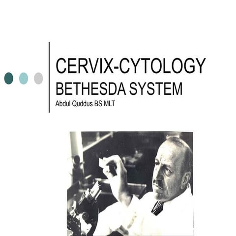 Bethesda system for cervix cytology | PPTX