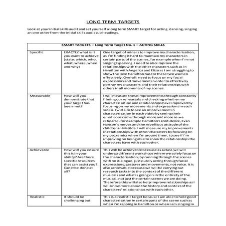 Smart Targets | DOCX