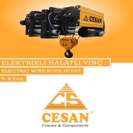 Cesan Elektrikli Halatlı Vinç Kataloğu / Cesan Electric Wire Rope Hoist ...