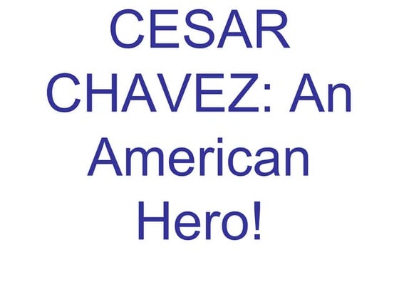 Cesar Chavez (by Mingyu Kang) | PPT