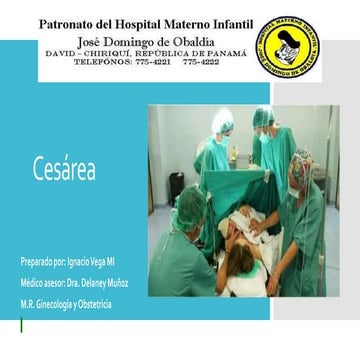 Cesarea Abdominal | PPTX
