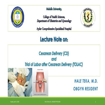 Cesarean delivery and tolac | PDF