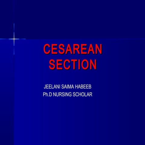 Classification of caesarean section | PPT
