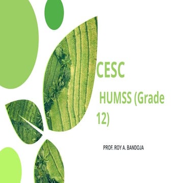 CESC LESSON 3.pptx FOR HUMSS GRADE 12 CESC | PPTX