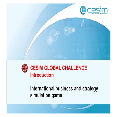 Cesim Global Challenge Introduction | PDF