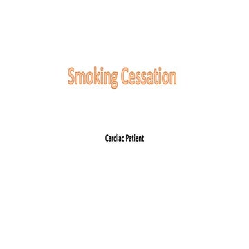 Cessation of smoking | PPTX
