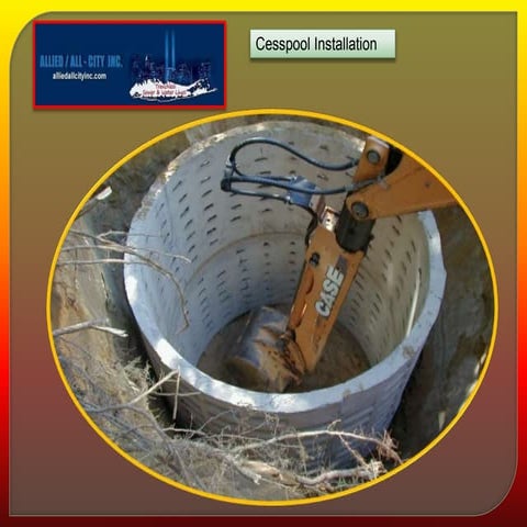 Cesspool installation | PPTX
