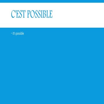 C'est | PPTX