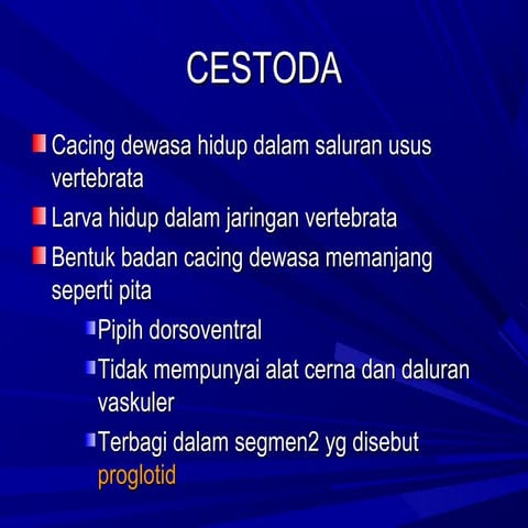 Cestoda patogen 2 | PPT