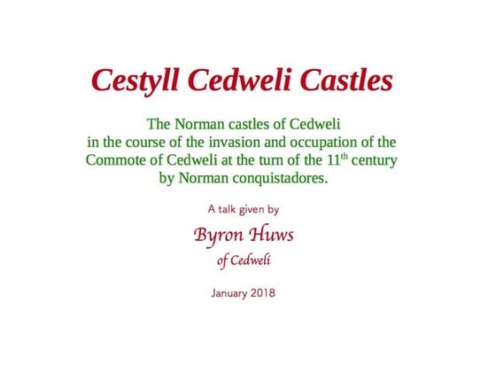 Cydweli, Kymer and Canals presentation | PPT