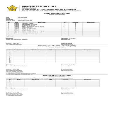 petak formulir krs | PDF