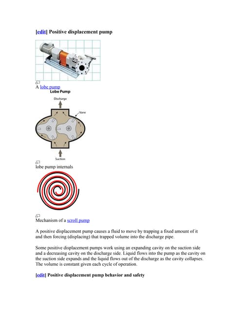 Pumps and types of pumps | PPT | Physics | Science