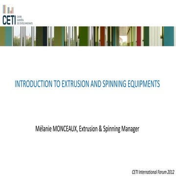 Ceti extrusion spinning | PDF