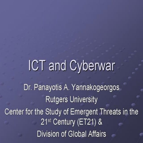 Cetmons Cyberwarfare | PPT