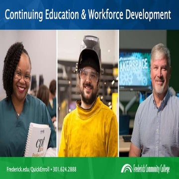 FCC Continuing Education & Workforce Development | PPT