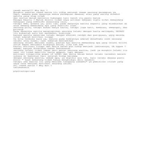 Cewek Matre Pdf