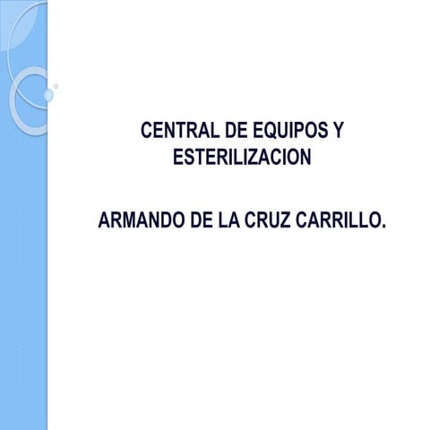 Ceye central de esterilización y equipos | PDF