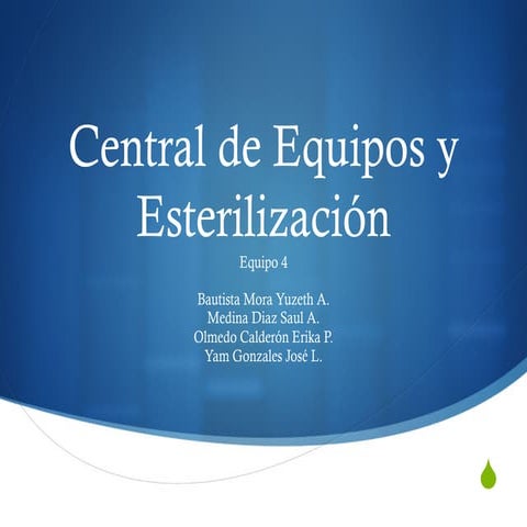 Ceye central de esterilización y equipos | PDF