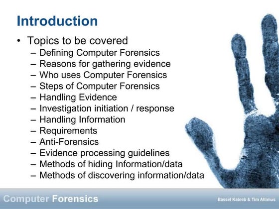 Forensics Analysis and Validation | PDF