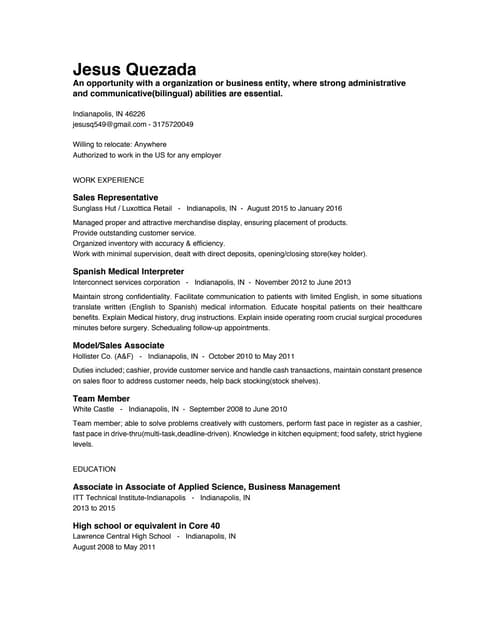 Jesus Quezada presentations