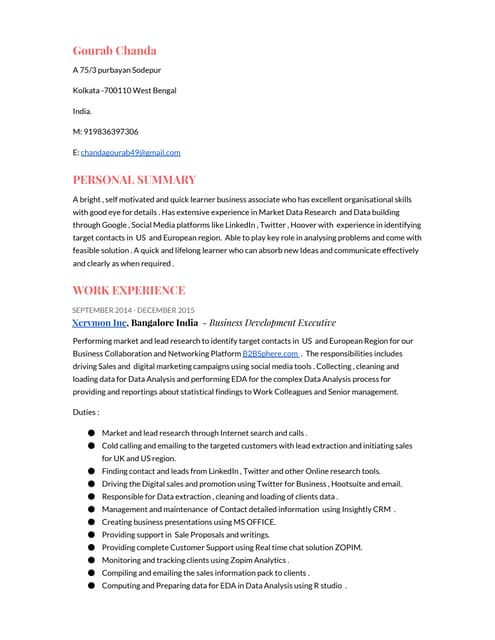 Aditya Wadhwani Resume | PDF