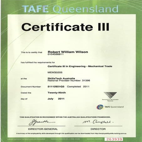 Trade Certificate (1) | PDF