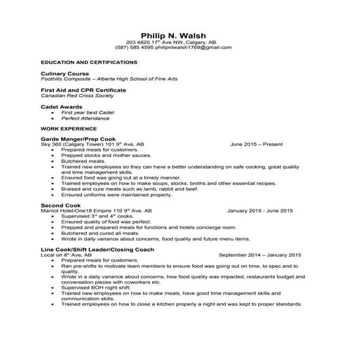 Jeff Resume | DOCX