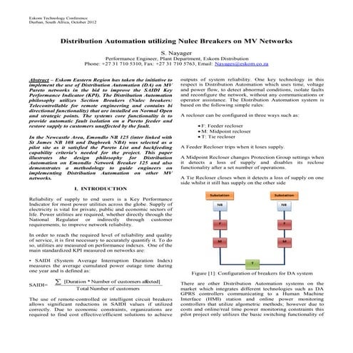 Distribution Automation_2012 | PDF