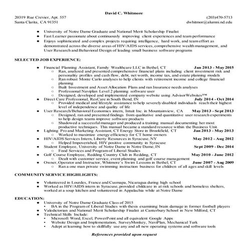 DavidWhitmoreResume | DOCX