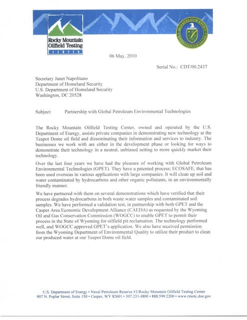 Variance Letter corrected