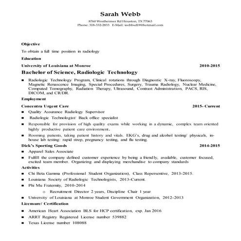 SDW Resume | DOCX