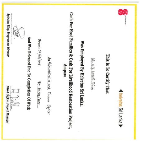 HSL CfLR & CfHF Certificate | PDF