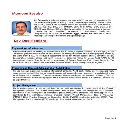 Bio - Prof. Anthony Rippon | PDF