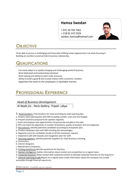 CV Dominik Hujo(1) | PDF