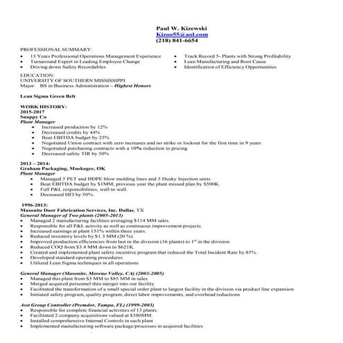 Paul_Resume-2017 | PDF