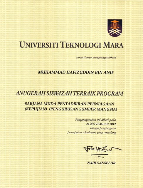Mini Transkrip Diploma | PDF