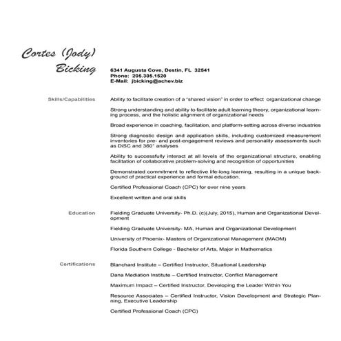 Claudette's Resume - 4-22-15 | DOCX