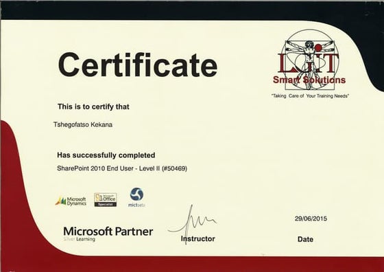Microsoft Certificate MCSA.PDF