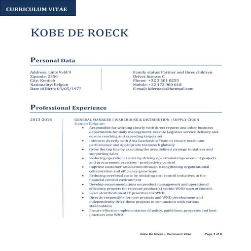 Kobe De Roeck | PDF