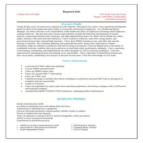 Ray Solis Resume (2) | PDF