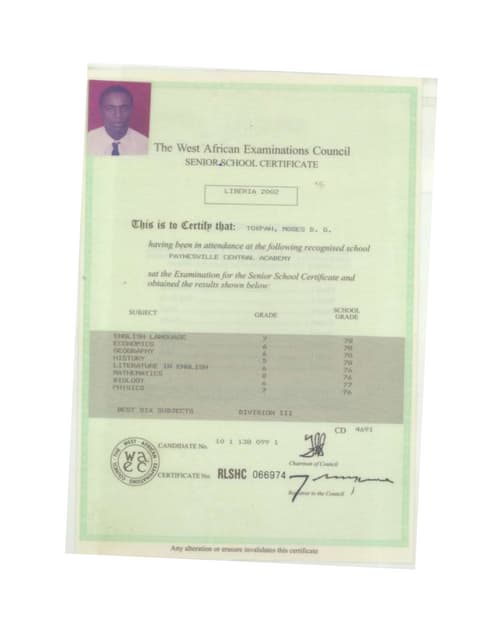D. Certificate | DOCX