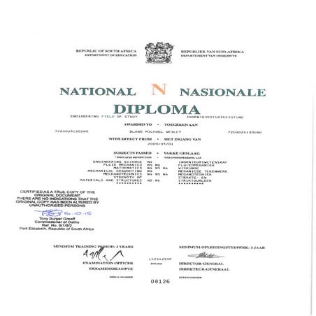 N6 diploma | PDF