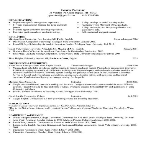 Patrick Resume | DOCX