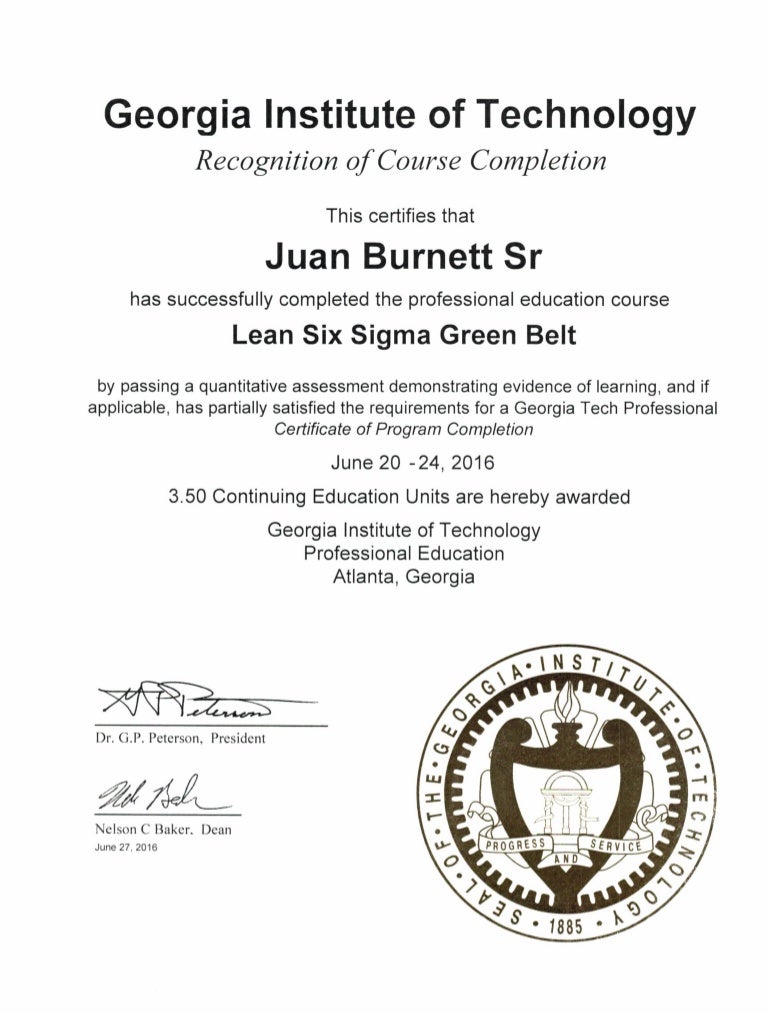 Six Sigma Certification