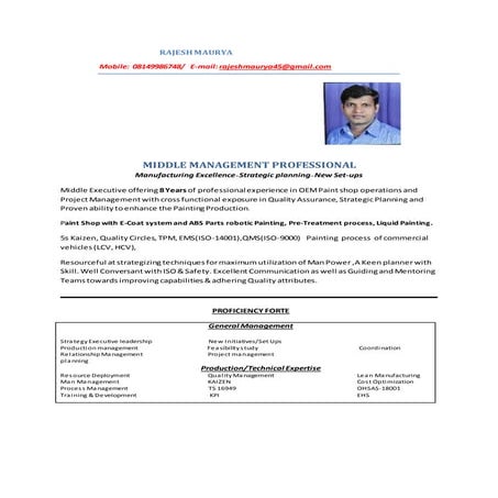 CV OF RAJESH MAURYA | DOCX
