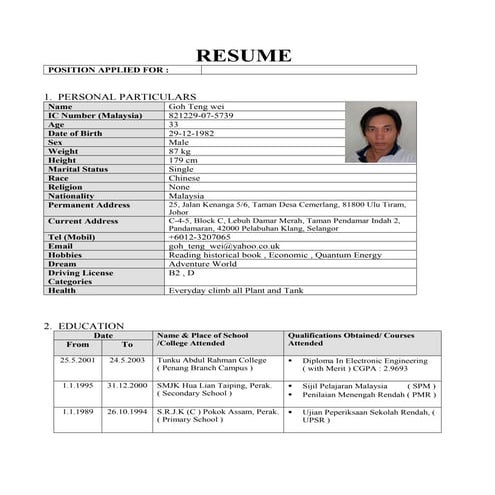 Resume | DOC