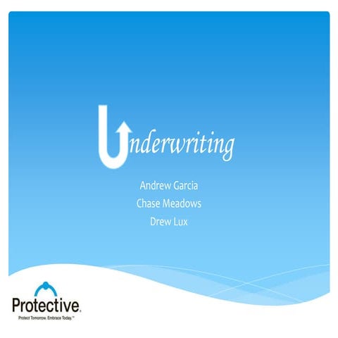 Andrew's Underwriting presentation Aug 1,2013 | PPT