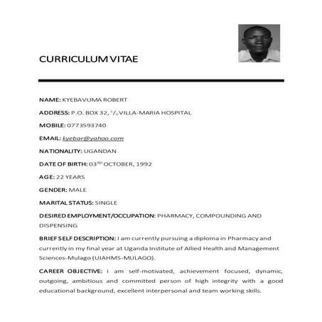 Dumisani Mkhabela Cv